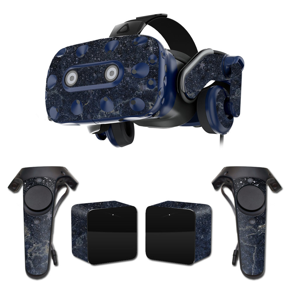Dark Shimmer Marble Skin For HTC VIVE Pro Full Coverage — MightySkins