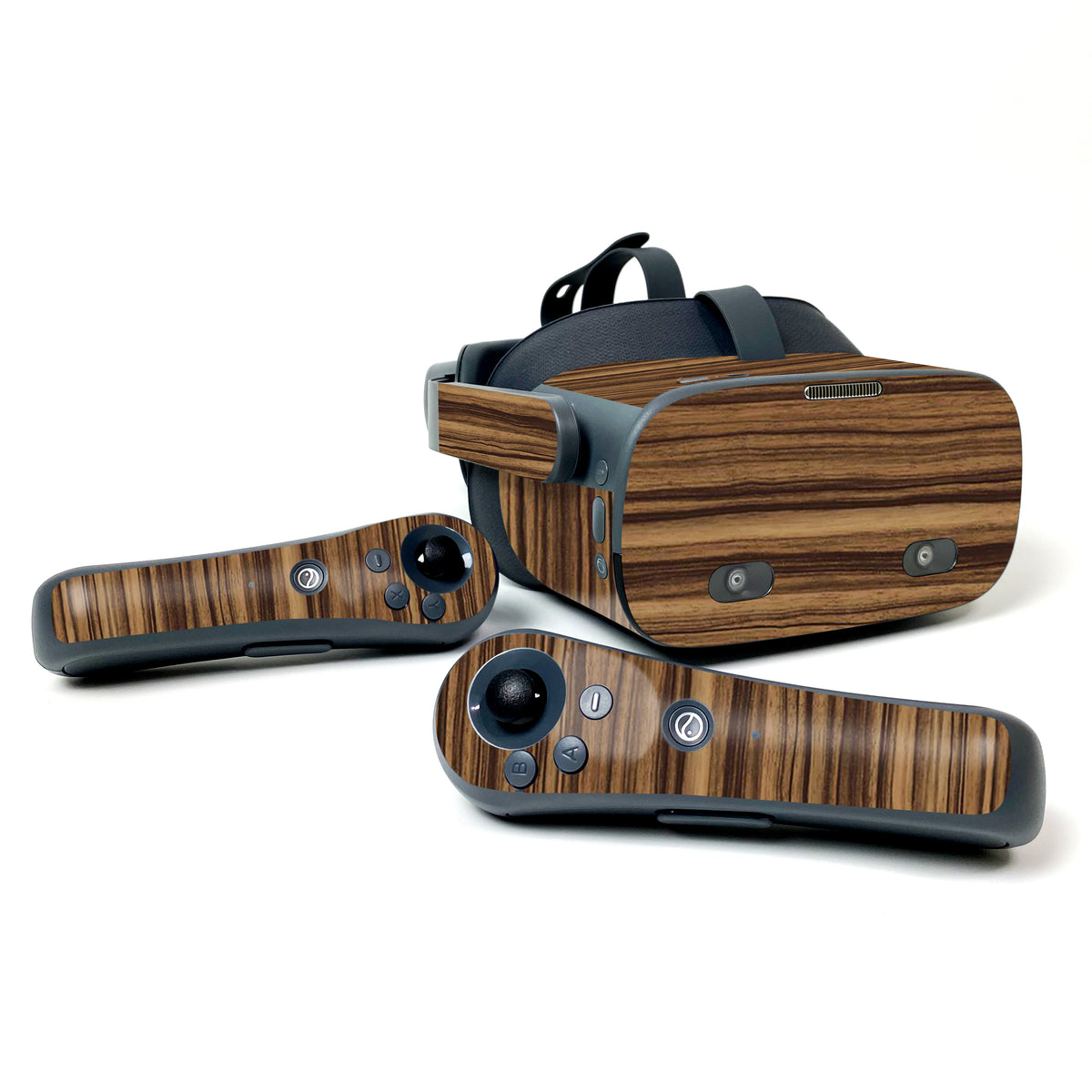 Dark Zebra Wood Skin For Pico Neo 2 — MightySkins