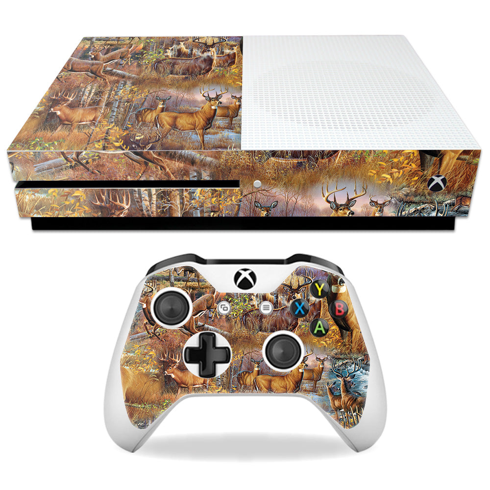 Deer Pattern Skin For Microsoft Xbox One S — MightySkins