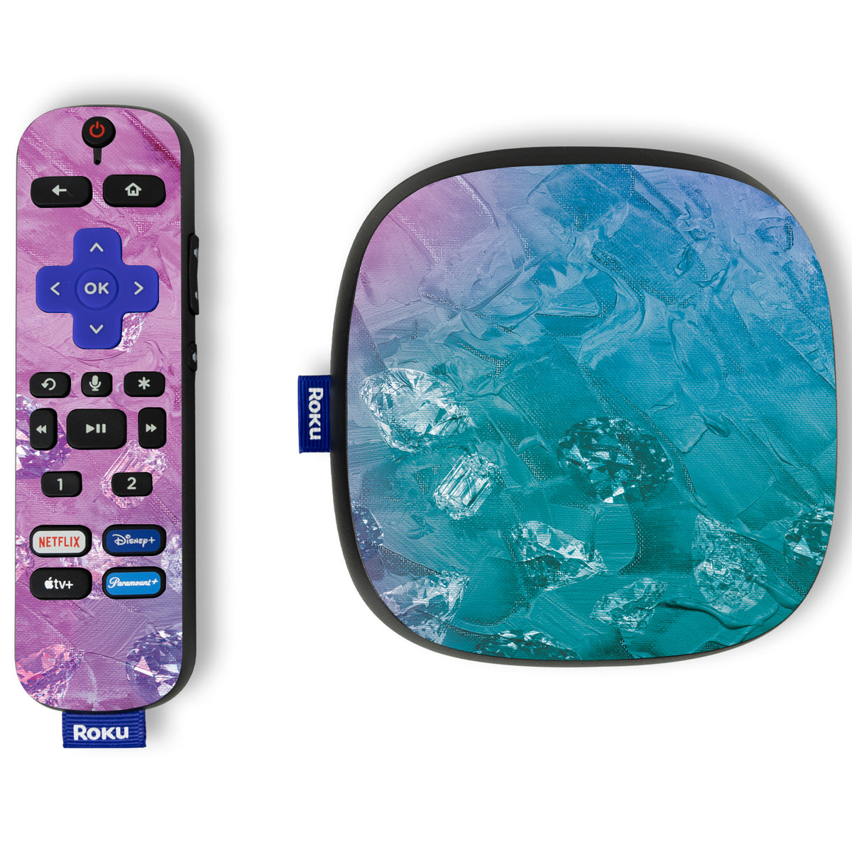 Diamond Grunge Skin For Roku Ultra Model 4802 (2022) — MightySkins