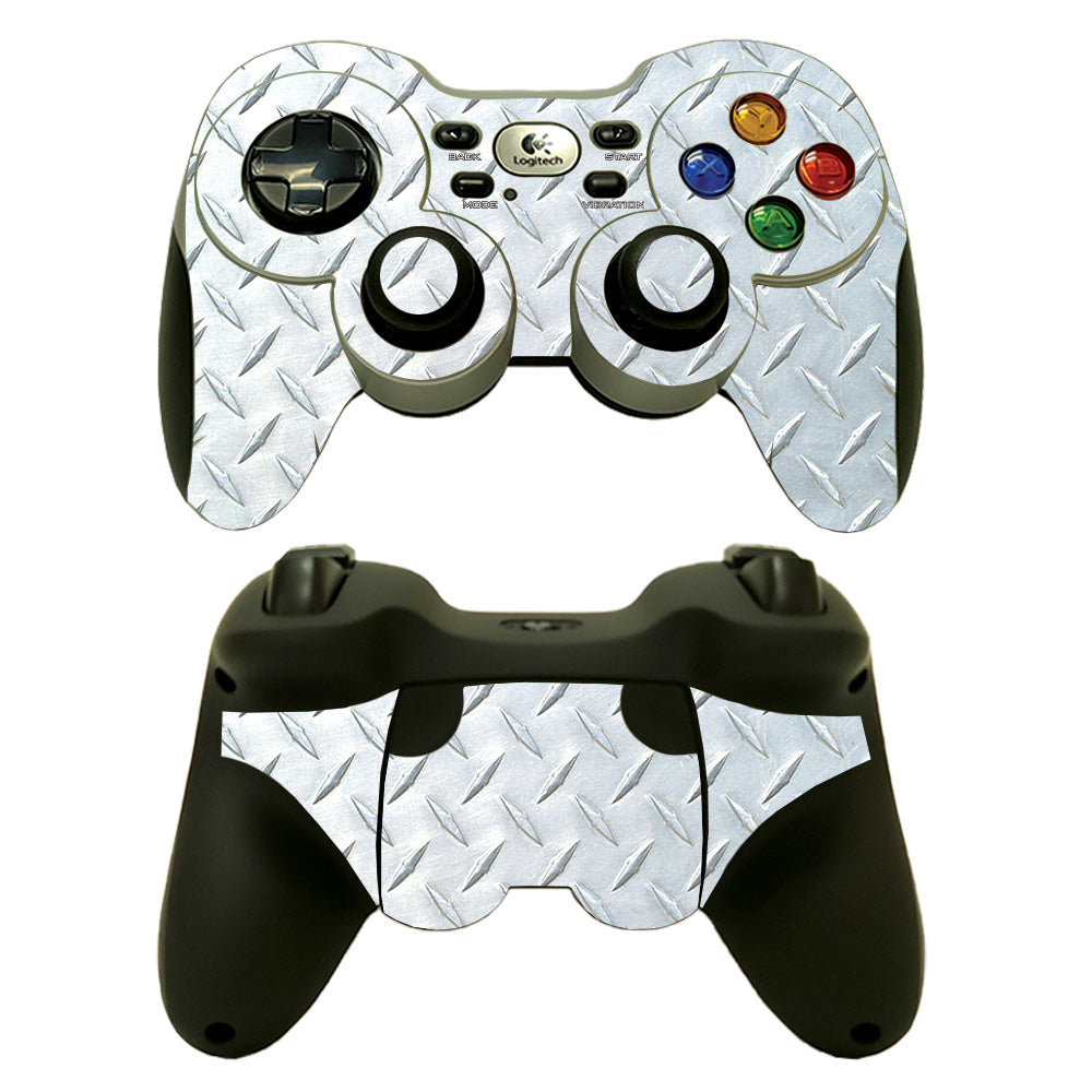 Diamond Plate Skin For Logitech Wireless Gamepad F710 — MightySkins