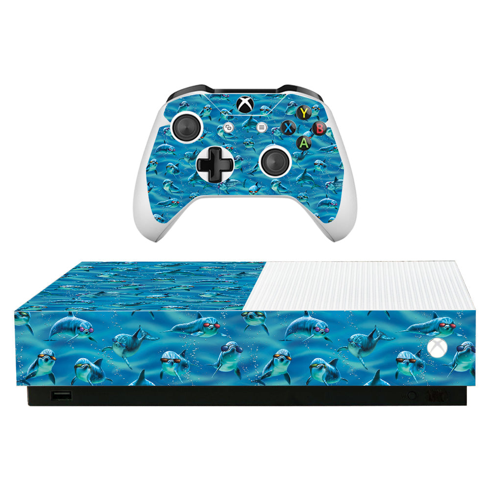 Dolphin Gang Skin For Microsoft Xbox One S All-Digital Edition ...