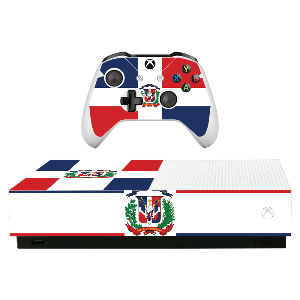 Dominican Flag Skin For Microsoft Xbox One S All-Digital Edition ...