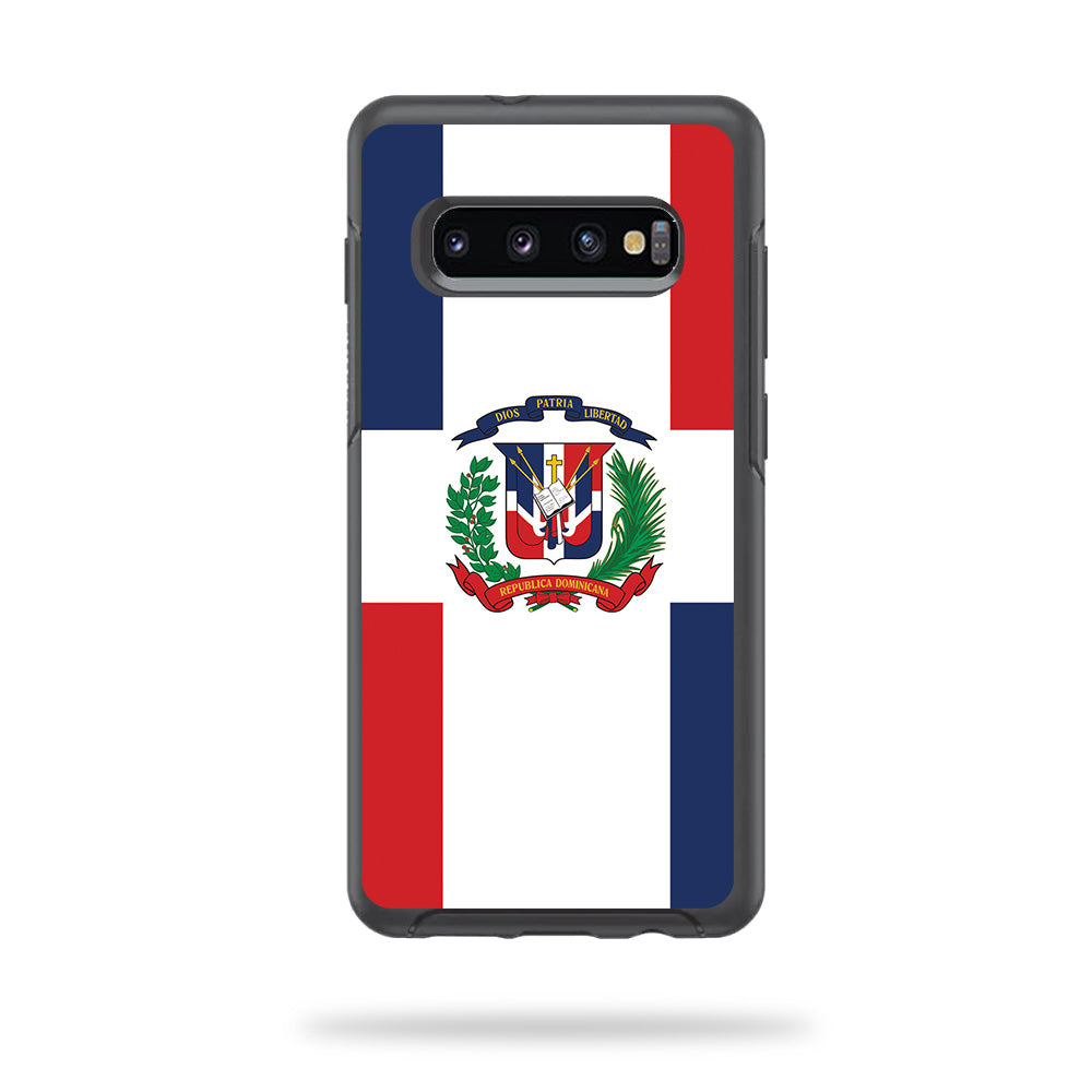 Dominican Flag Skin For Otterbox Symmetry Galaxy S10+ — MightySkins