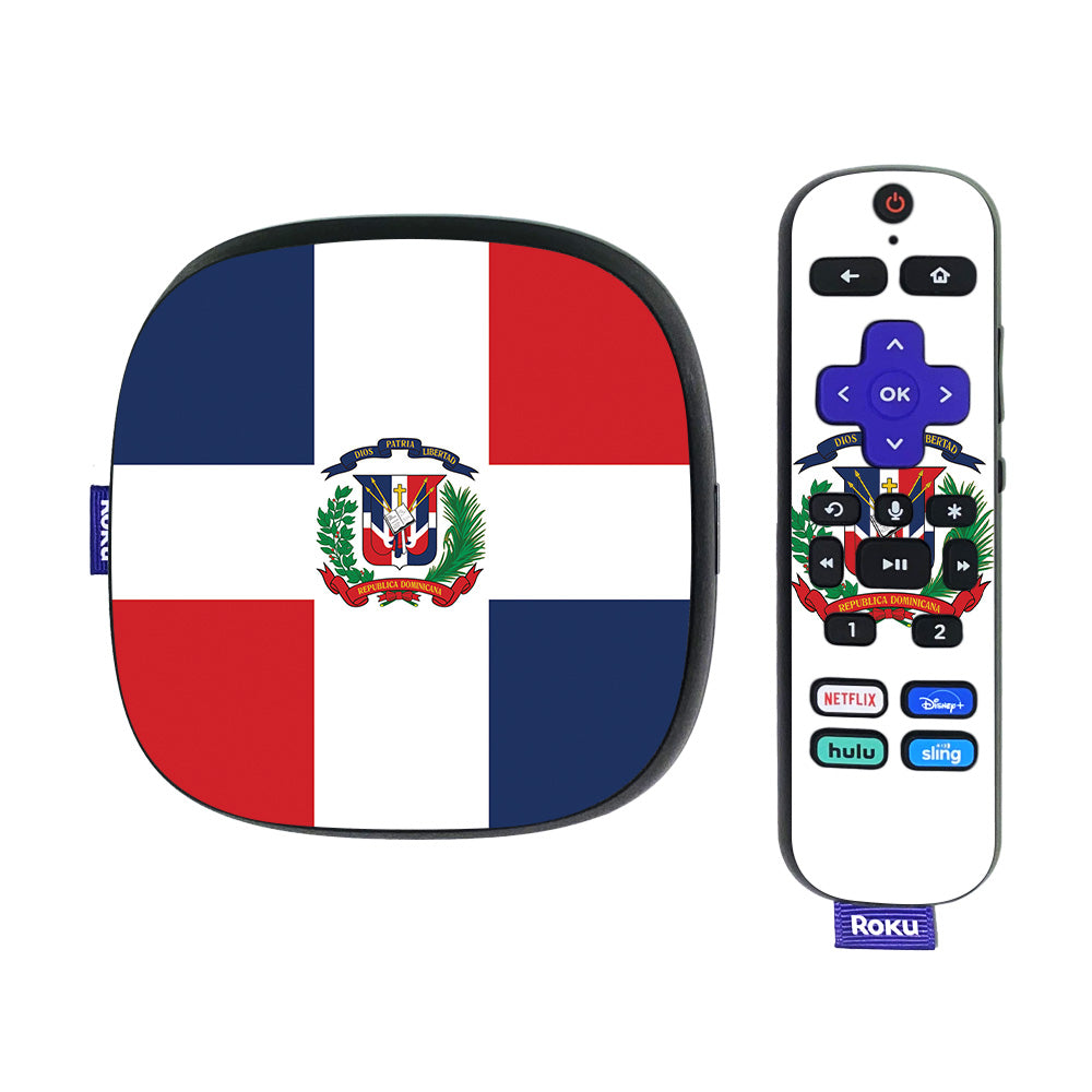 Dominican Flag Skin For Roku Ultra HDR 4K Streaming Media Player (2020 ...