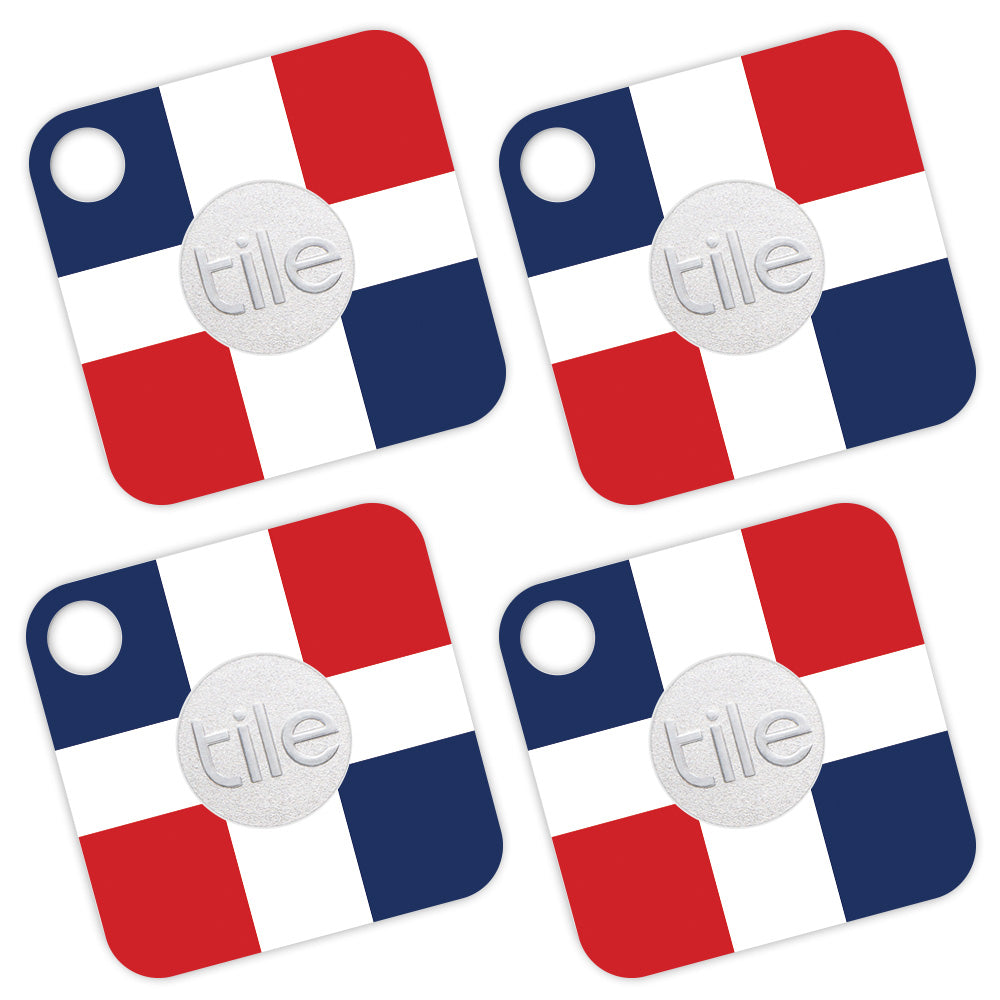Dominican Flag Skin For Tile Mate (4 Pack of Skins) — MightySkins