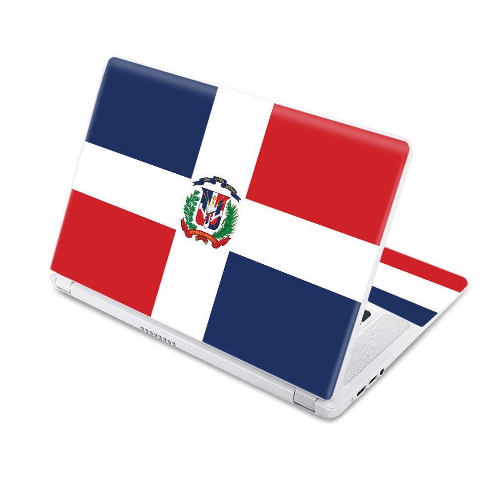 Dominican Flag Skin For Chromebook 15 15.6” (2017) — MightySkins