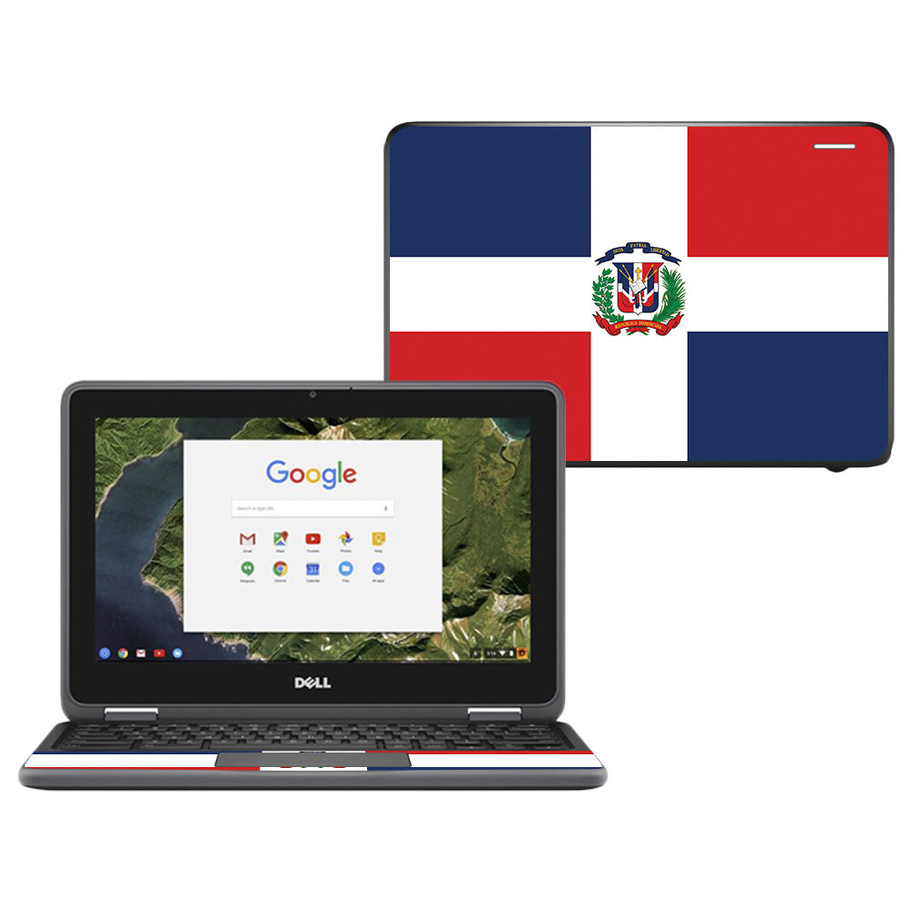 Dominican Flag Skin For Chromebook 11" 3180 — MightySkins