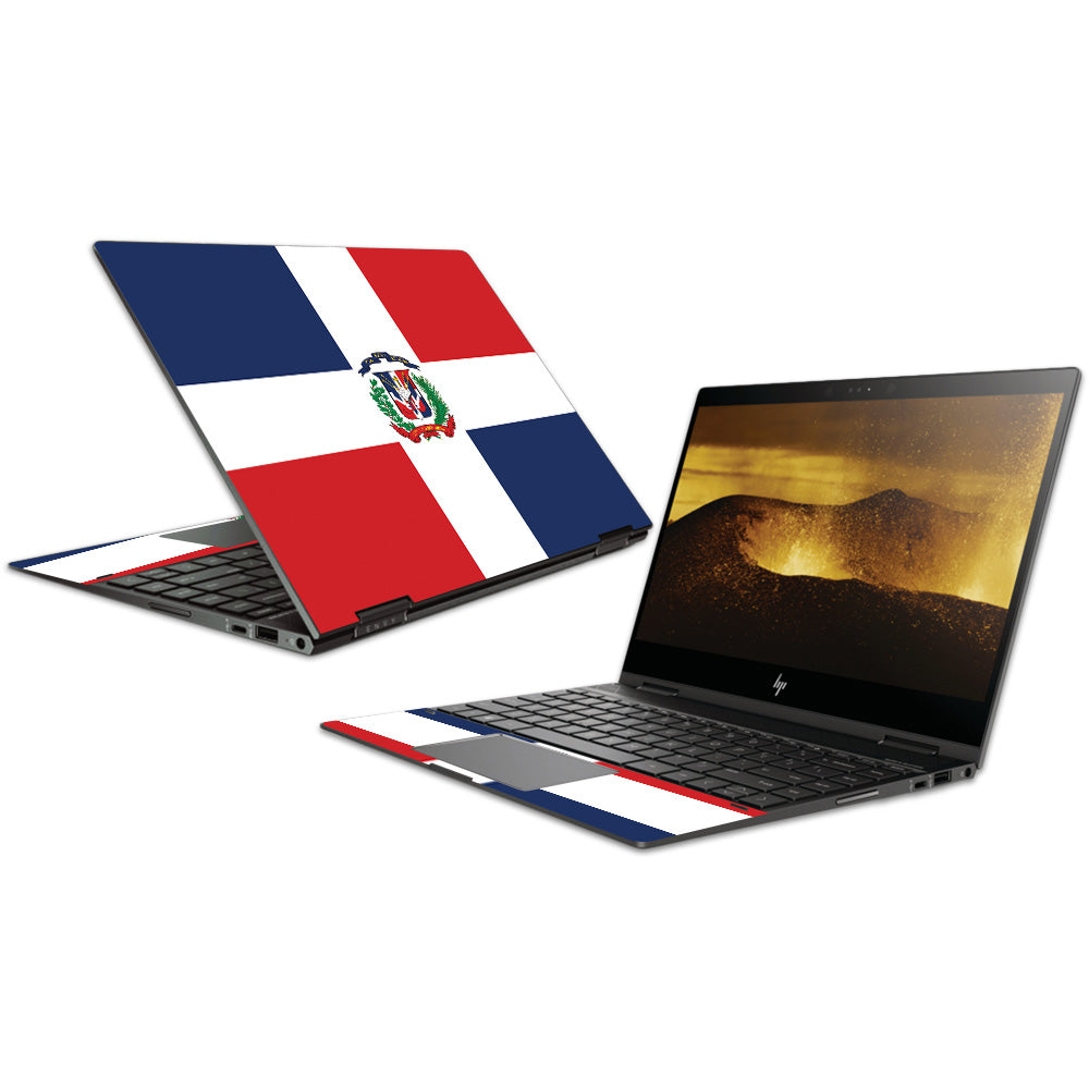 Dominican Flag Skin For Envy x360 Convertible 13" (2018) — MightySkins