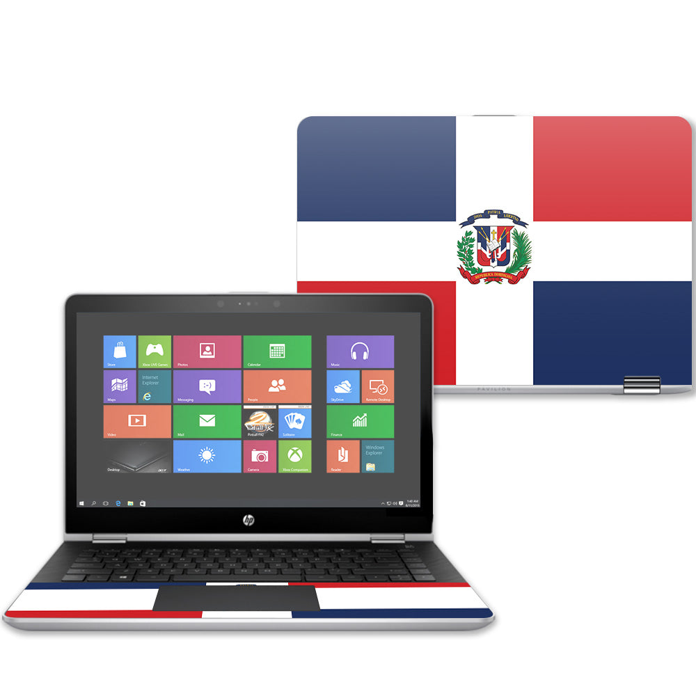 Dominican Flag Skin For HP Pavilion x360 11" (2017) — MightySkins