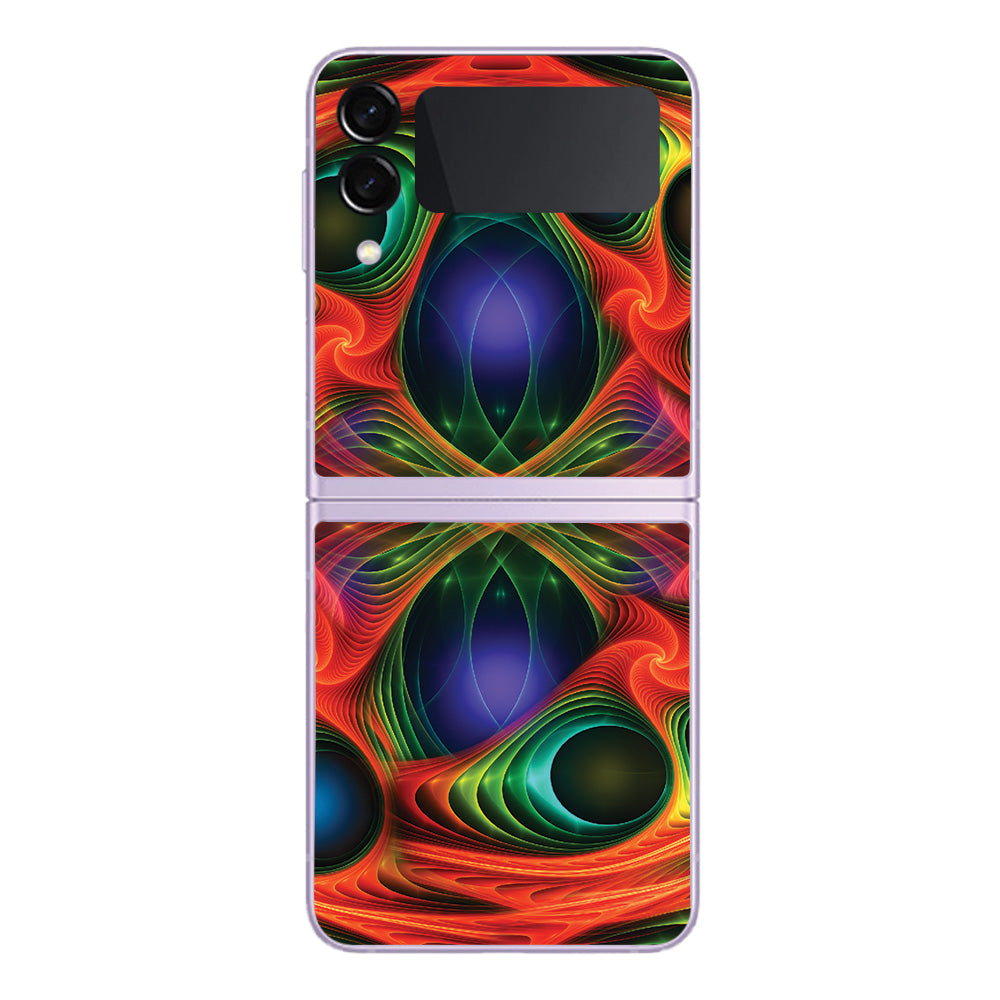 Fabric Fractal Skin For Samsung Galaxy Z Flip 3 — MightySkins