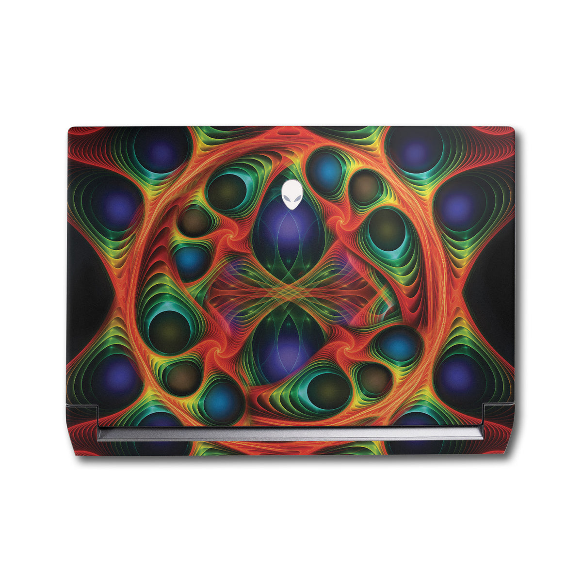 Fabric Fractal Skin For Alienware M17 R5 (2022) Laptop — MightySkins