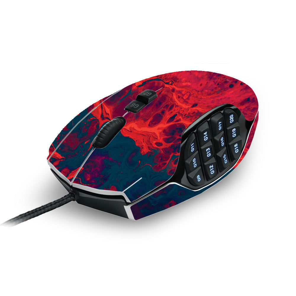 Fiery Flow Skin For Logitech G600 MMO Gaming Mouse — MightySkins