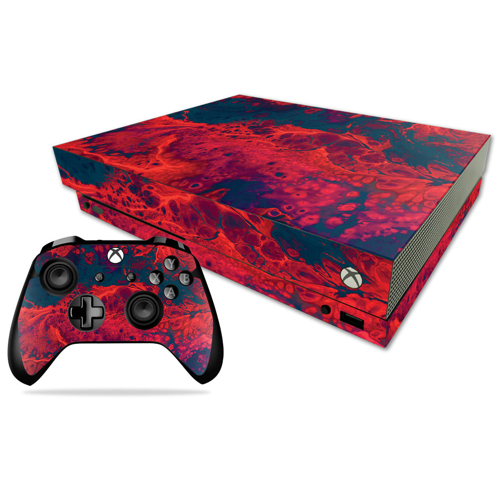 Fiery Flow Skin For Microsoft Xbox One X — MightySkins