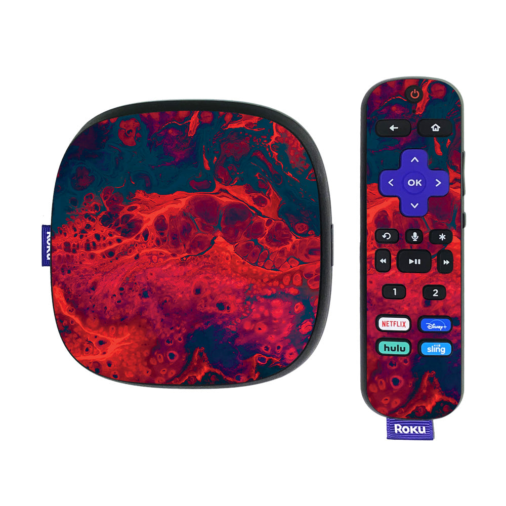 Fiery Flow Skin For Roku Ultra HDR 4K Streaming Media Player (2020 ...