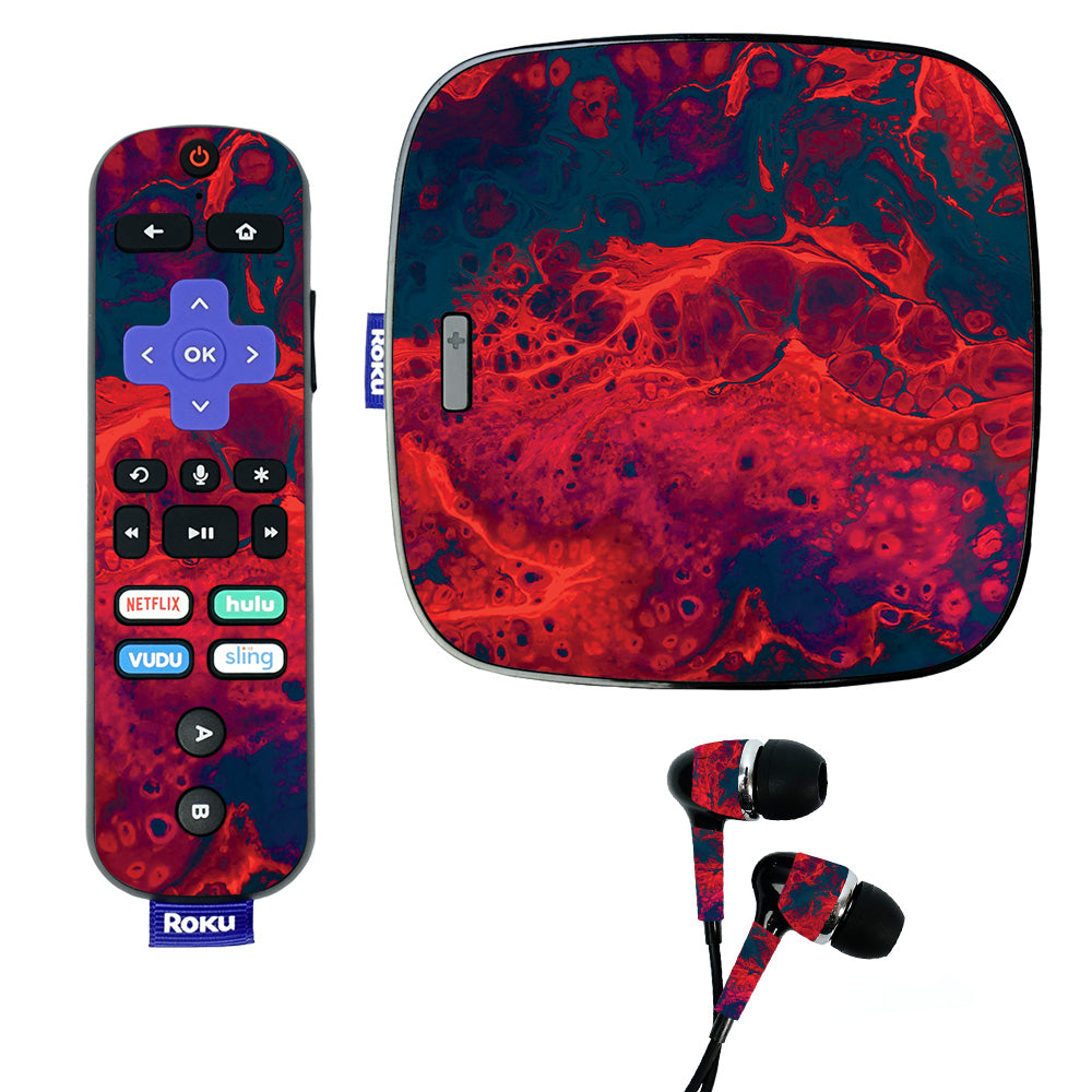 Fiery Flow Skin For Roku Ultra — MightySkins