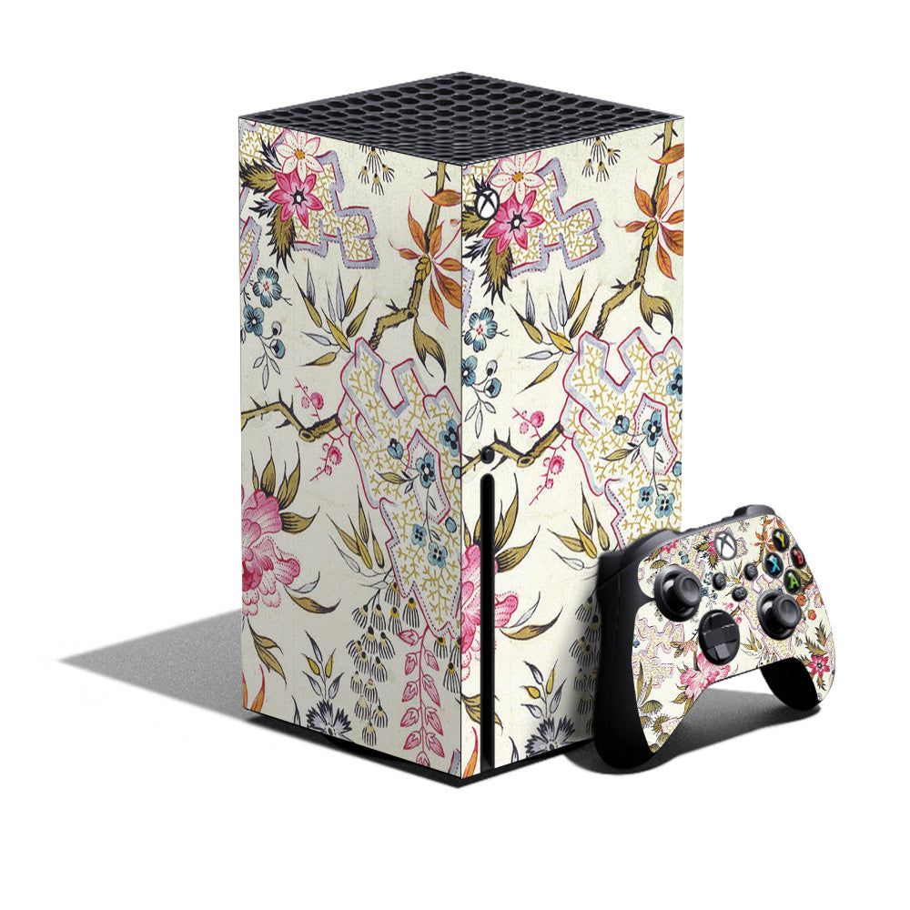 Floral Design Skin For Microsoft XBOX Series X Bundle — MightySkins