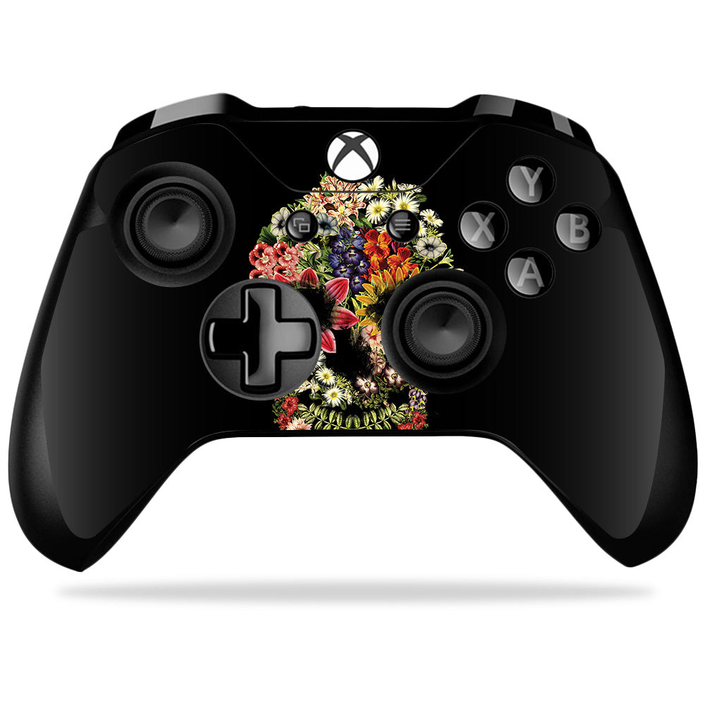 Floral Skull Skin For Microsoft Xbox One X Controller — MightySkins