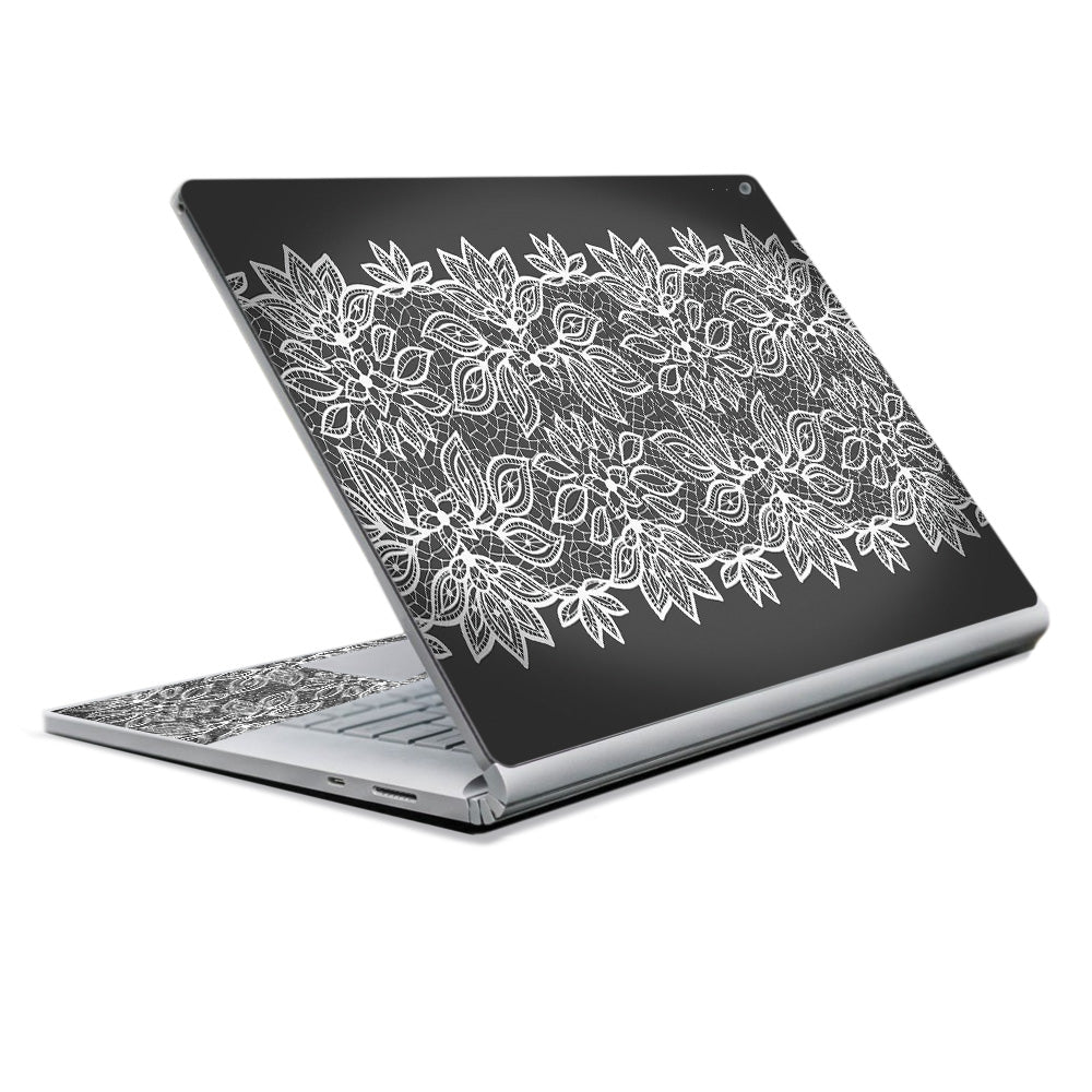 Floral Lace Skin For Surface Book 2 13" (2017) — MightySkins