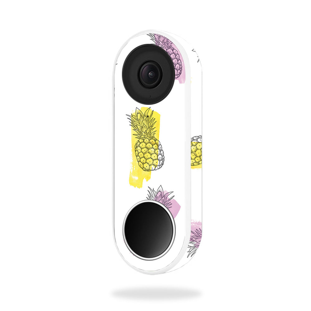 Funky Pineapples Skin For Nest Hello Video Doorbell — MightySkins