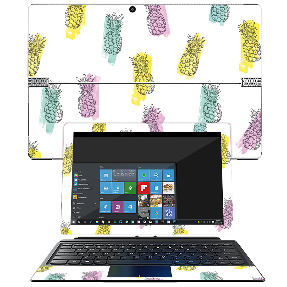 Funky Pineapples Skin For MIIX 510 12.2" — MightySkins