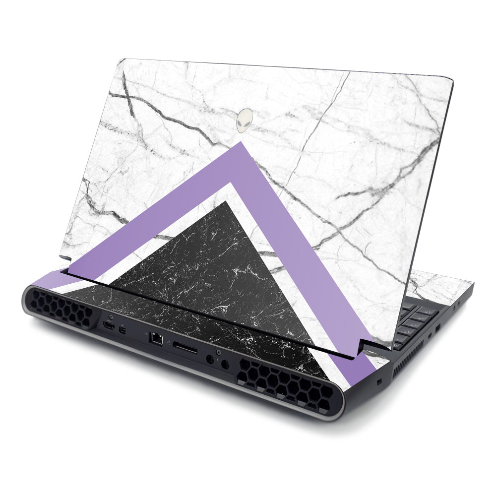 Geometric Marble Skin For Area-51M 17" (2019) — MightySkins