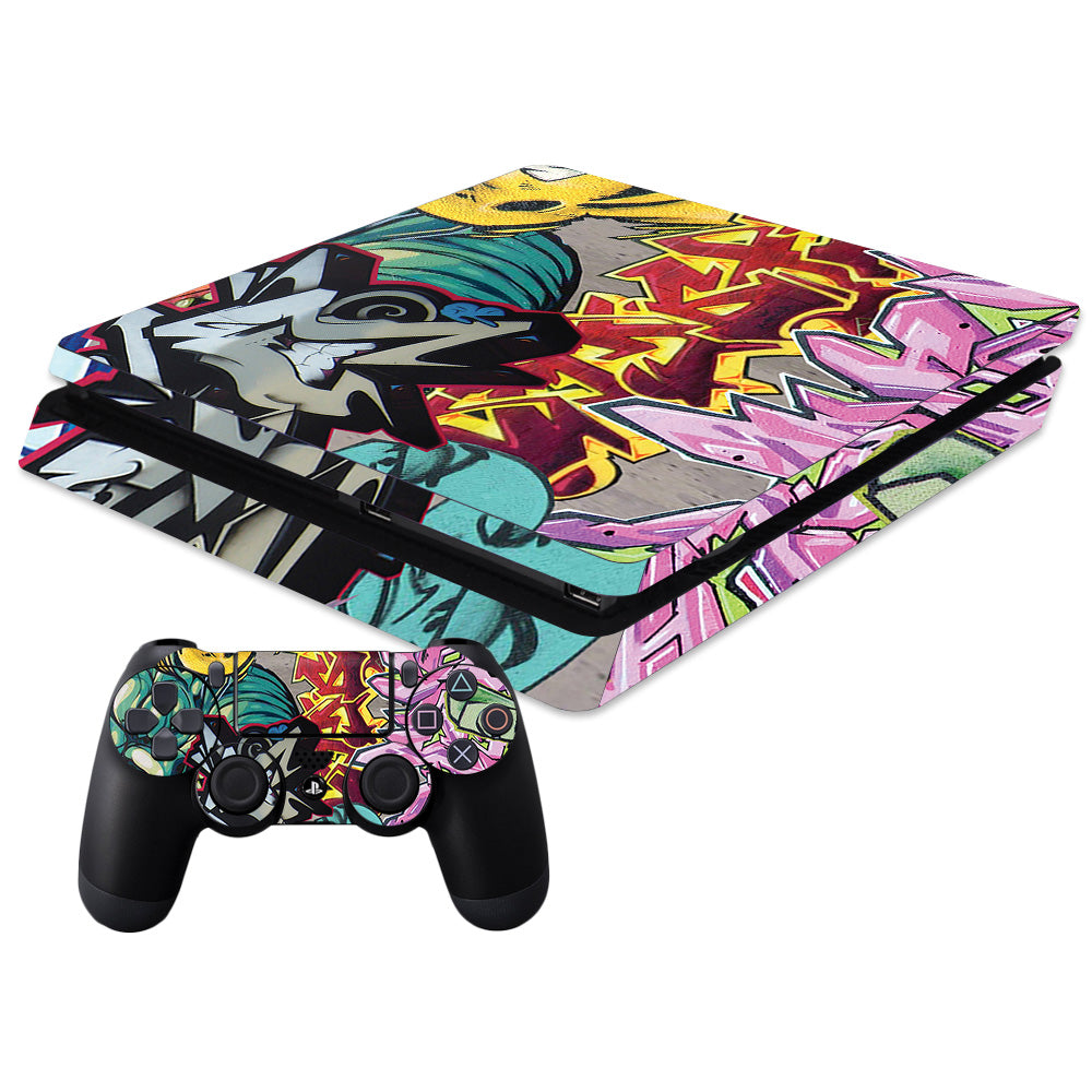 Graffiti Wild Styles Skin For Sony PS4 Slim & Controller Combo ...