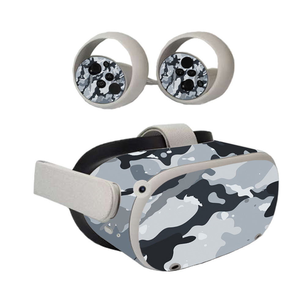 Gray Camouflage Skin For Oculus Quest 2 — MightySkins