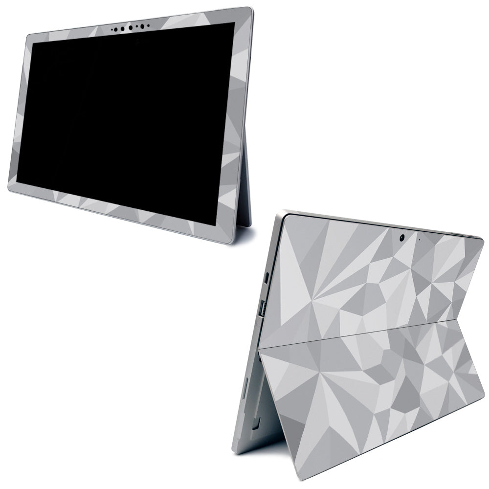 Gray Polygon Skin For Microsoft Surface Pro 7 — MightySkins