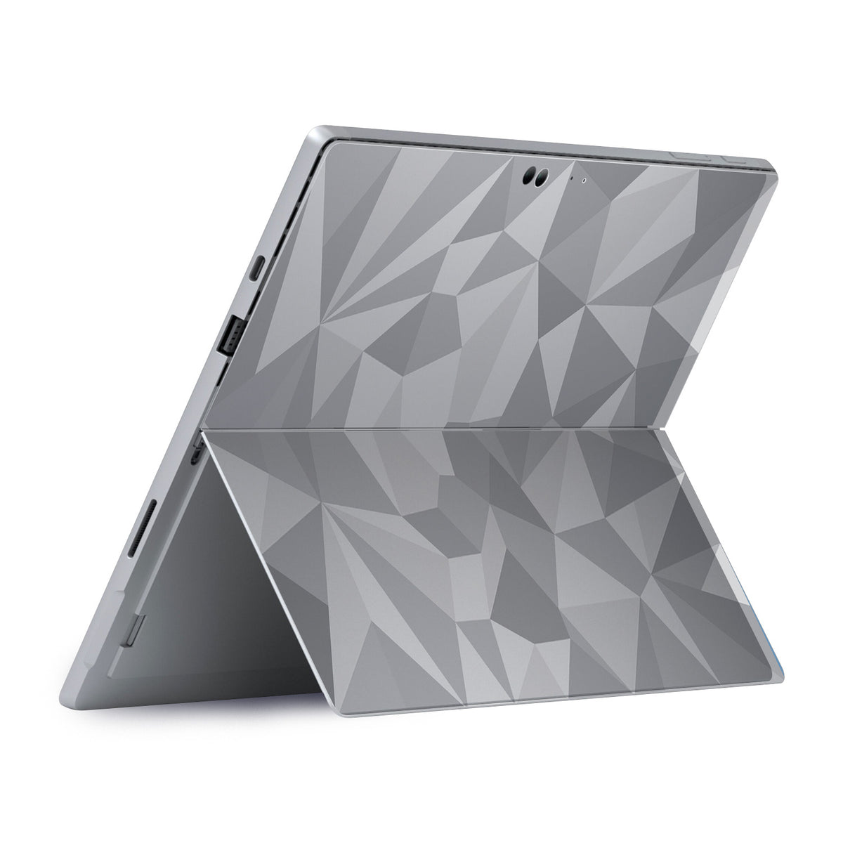 Gray Polygon Skin For Microsoft Surface Pro 8 — MightySkins