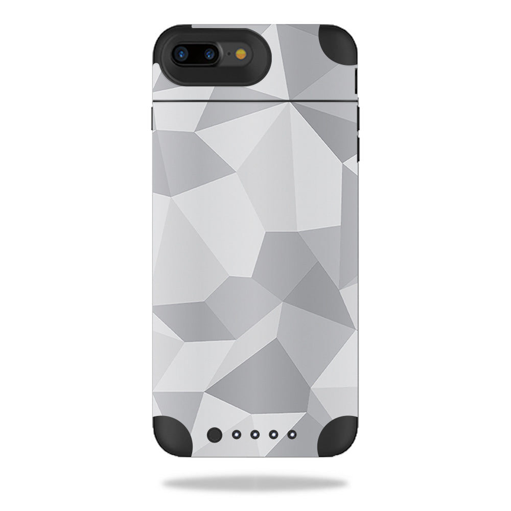 Gray Polygon Skin For Mophie Juice Pack Air iPhone 7 Plus — MightySkins