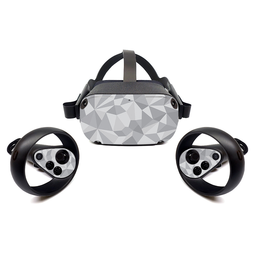 Gray Polygon Skin For Oculus Quest — MightySkins