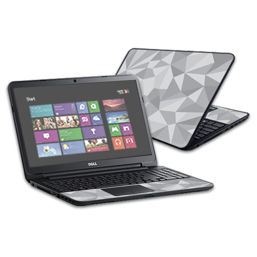 Gray Polygon Skin For Inspiron 15 i15RV Laptop 15.6" — MightySkins
