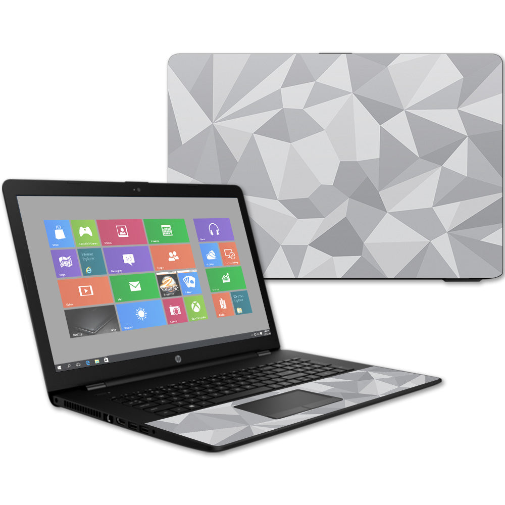 Gray Polygon Skin For 17t Laptop 17.3" (2017) — MightySkins