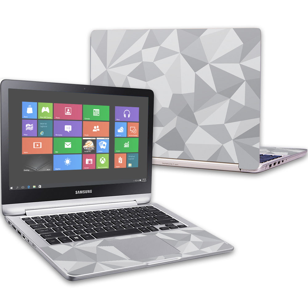 Gray Polygon Skin For Notebook 7 Spin 13.3" (2016) — MightySkins