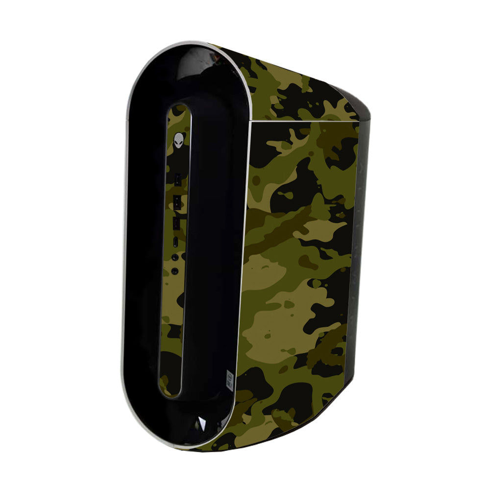 Green Camouflage Skin For Alienware Aurora R11 Gaming Desktop — MightySkins
