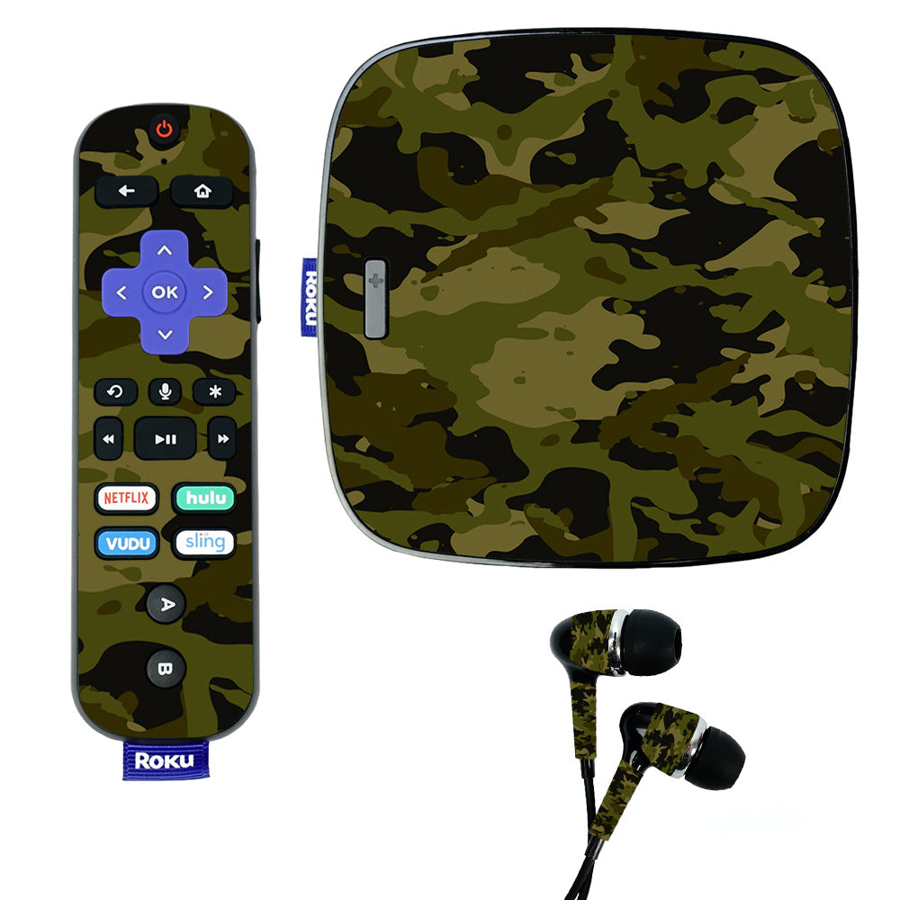 Green Camouflage Skin For Roku Ultra — MightySkins