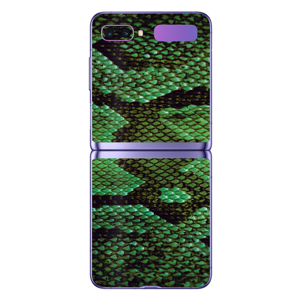 Green Serpent Skin For Samsung Galaxy Z Flip — MightySkins