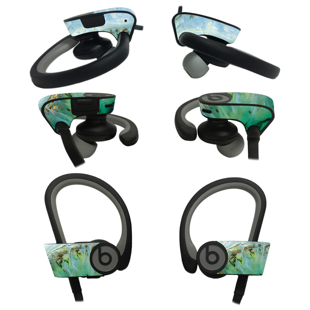 Green Shell Skin For Beats Powerbeats2 — MightySkins
