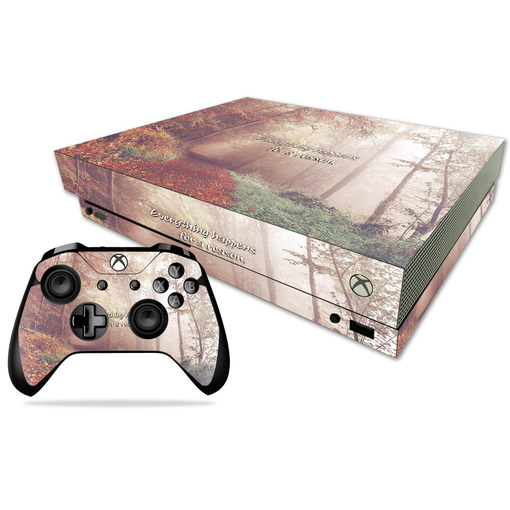 Happens For A Reason Skin For Microsoft Xbox One X — MightySkins