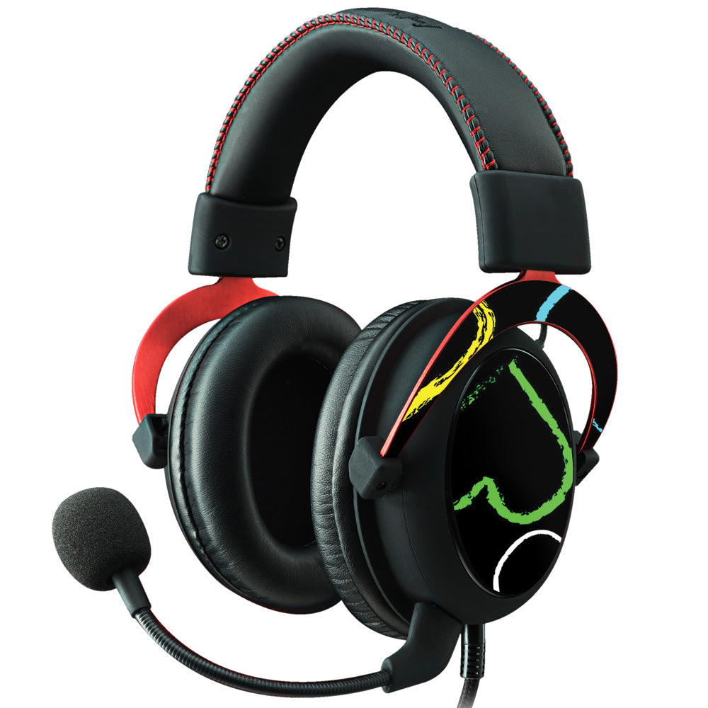Hearts Skin For Kingston Kingston HyperX Cloud II Gaming Headset ...
