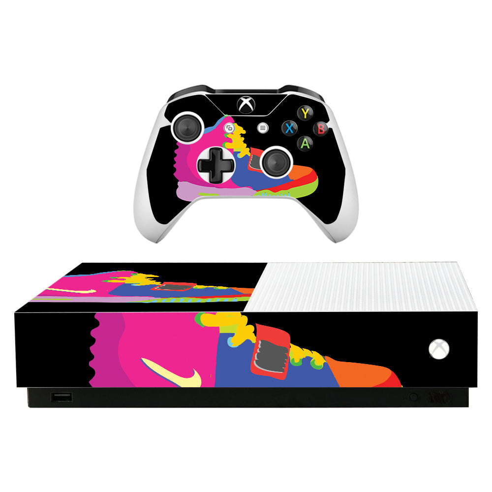High Top Skin For Microsoft Xbox One S All-Digital Edition — MightySkins