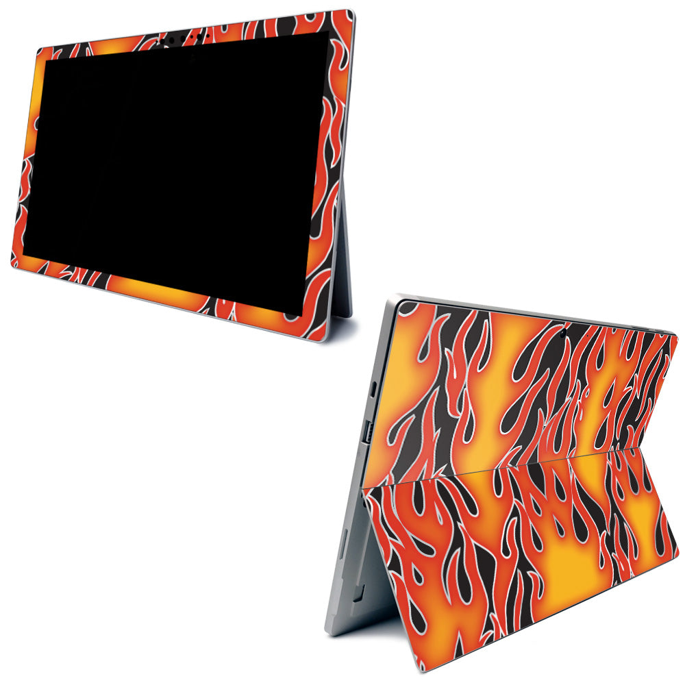 Hot Flames Skin For Microsoft Surface Pro 7 — MightySkins