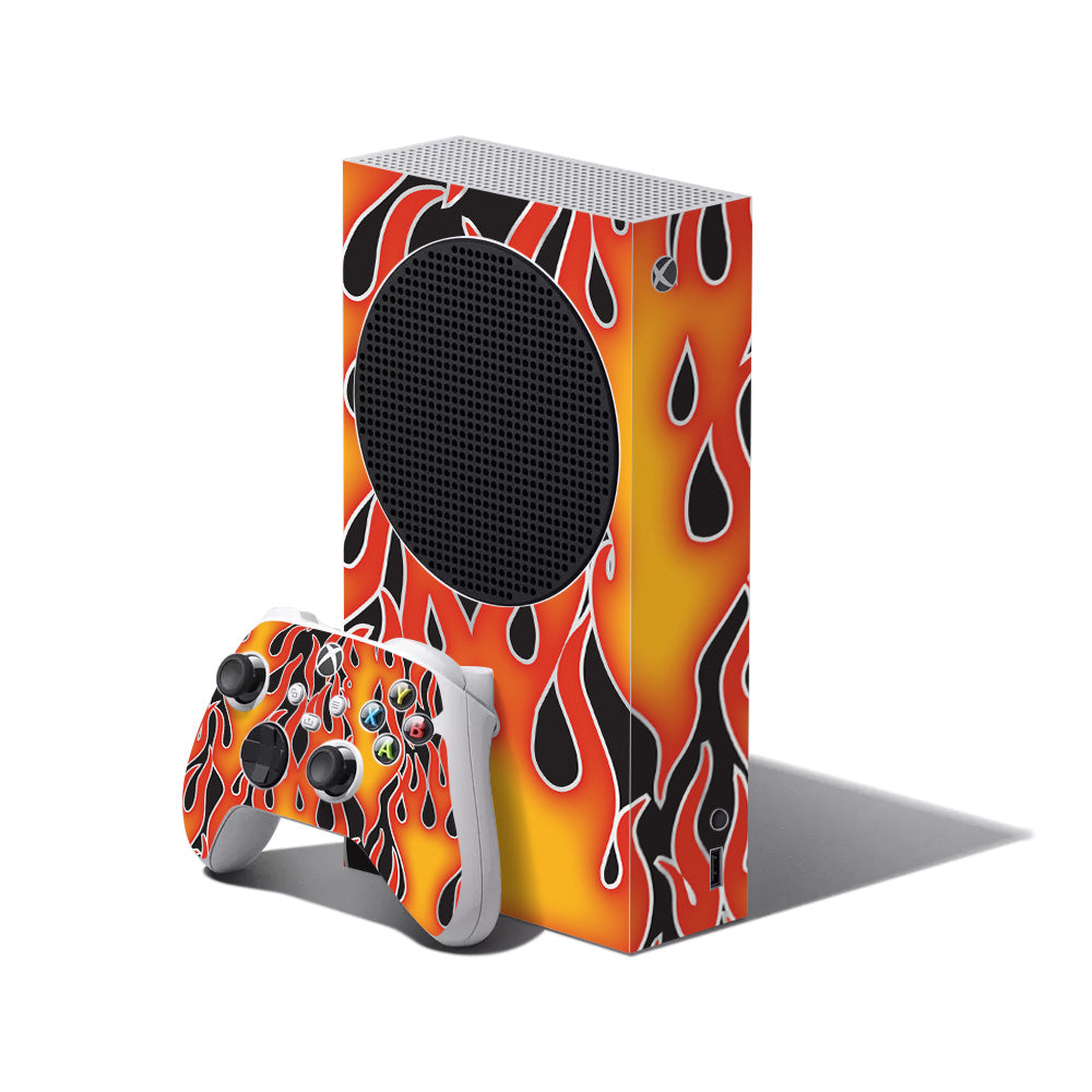 Hot Flames Skin For Microsoft XBOX Series S Bundle — MightySkins