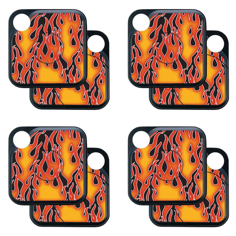 Hot Flames Skin For Tile Pro 4 pack (Fits both 2020 & 2018) — MightySkins