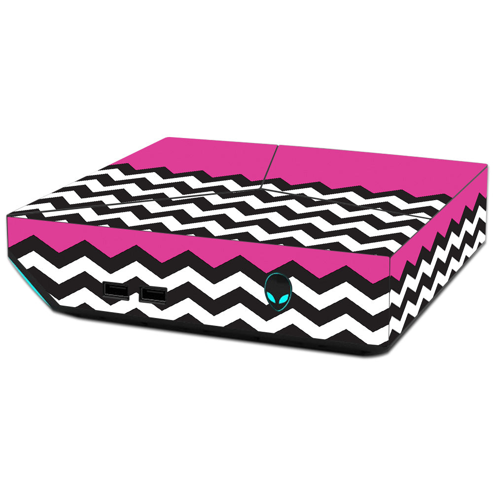 Hot Pink Chevron Skin For Alienware Steam Machine — MightySkins