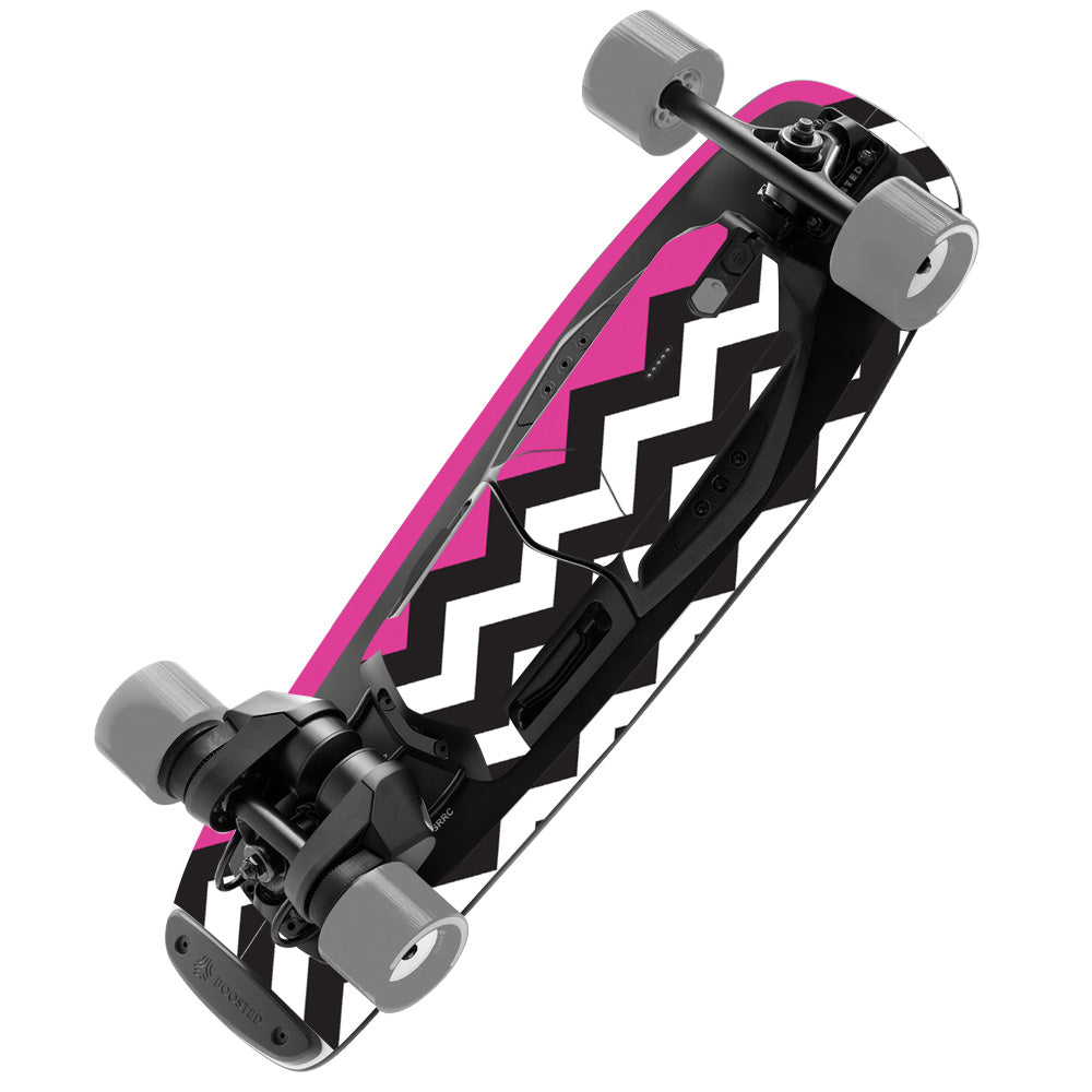 Hot Pink Chevron Skin For Boosted Board Boosted Board Mini X — MightySkins