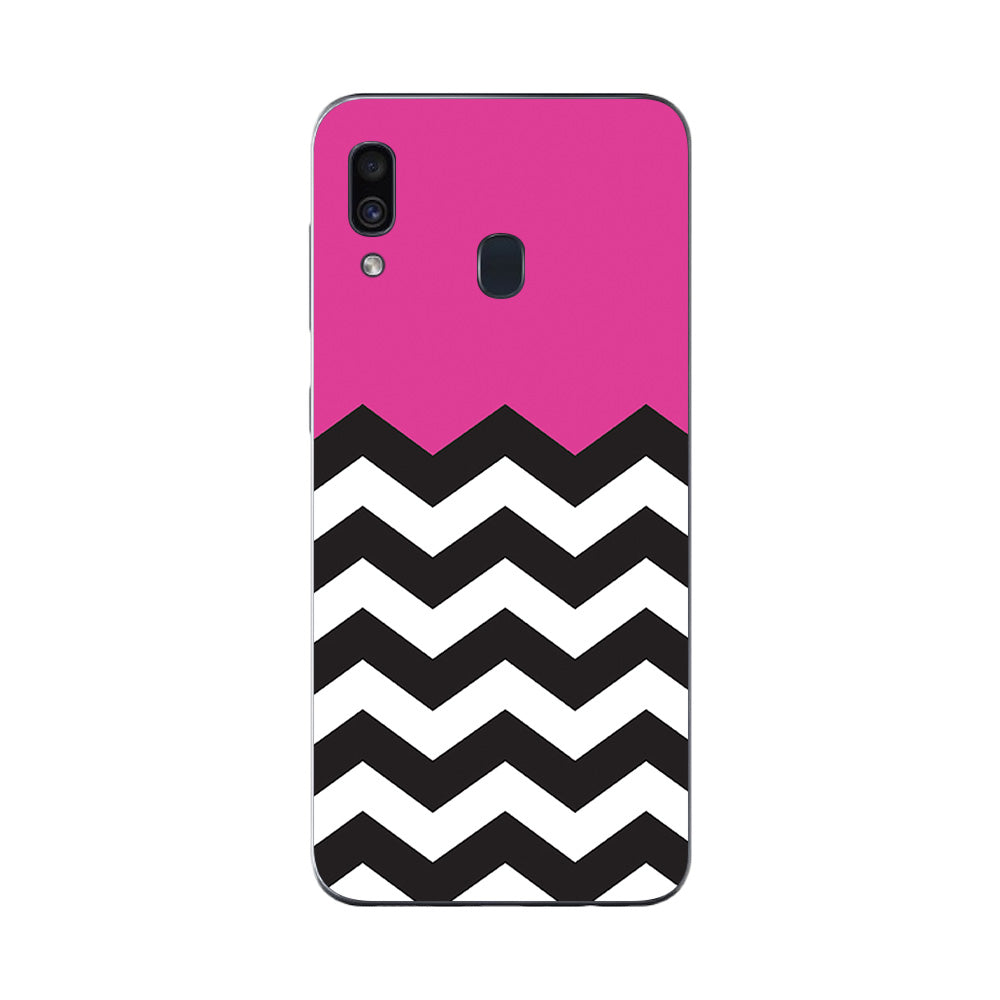 Hot Pink Chevron Skin For Samsung Galaxy A20 / A30 — MightySkins