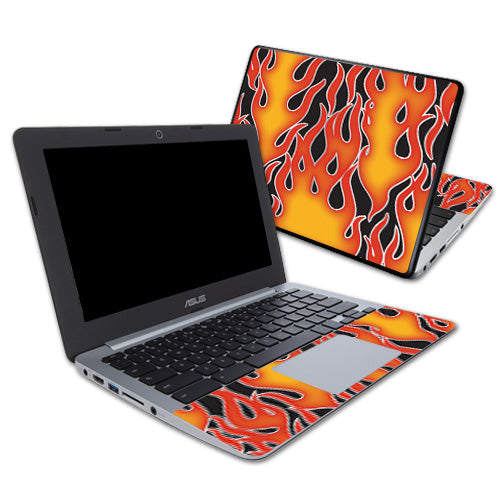 Hot Flames Skin For Chromebook 11.6" — MightySkins