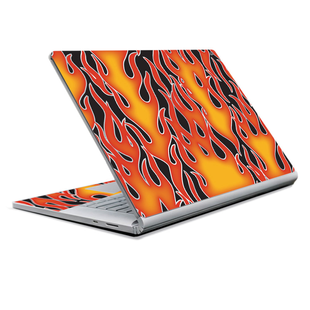 Hot Flames Skin For Surface Book 2 15" (2018) — MightySkins